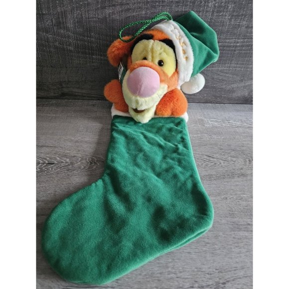 Disney | Holiday | Vtg Disney Christmas Stocking Plush Tigger Large 24 ...